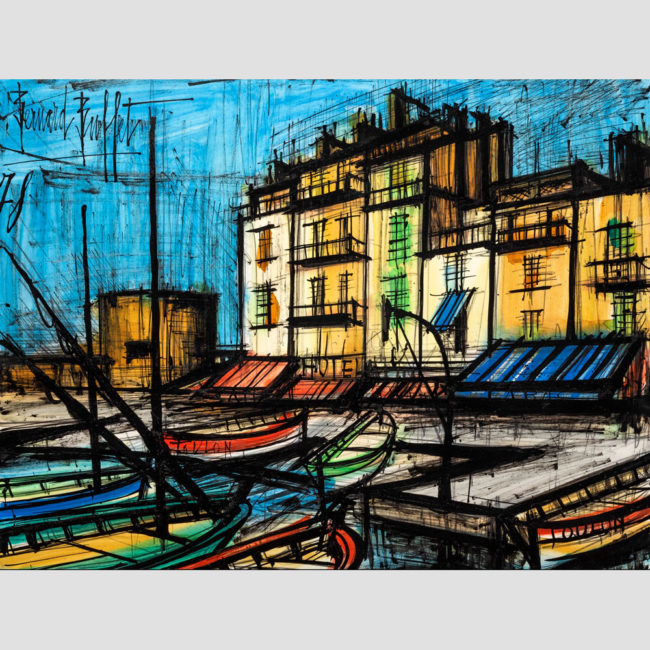 BERNARD BUFFET - Paravent “Monuments de Paris”, 1967 - Galerie de Souzy