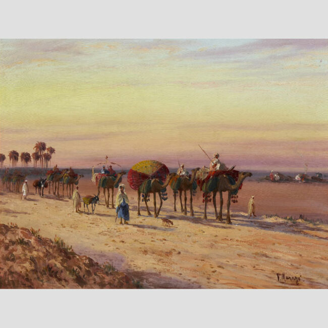 VINCENT MANAGO - La halte près de l'oasis - Galerie de Souzy