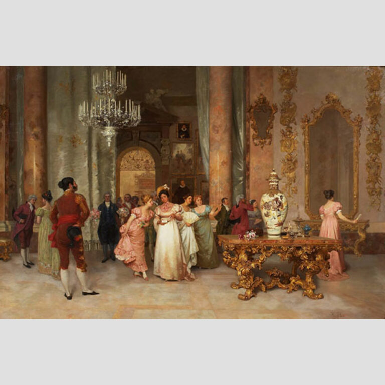 FRANCESCO BEDA - La réception au Palais - Galerie de Souzy