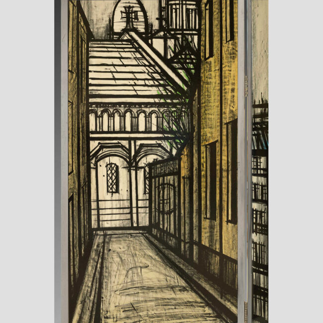 BERNARD BUFFET - Paravent “Monuments de Paris”, 1967 - Galerie de Souzy
